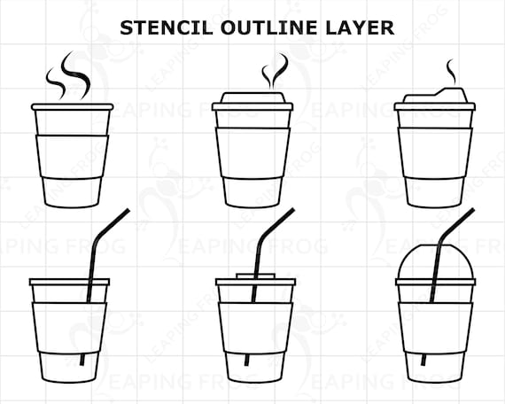 Starbucks Cup Outline