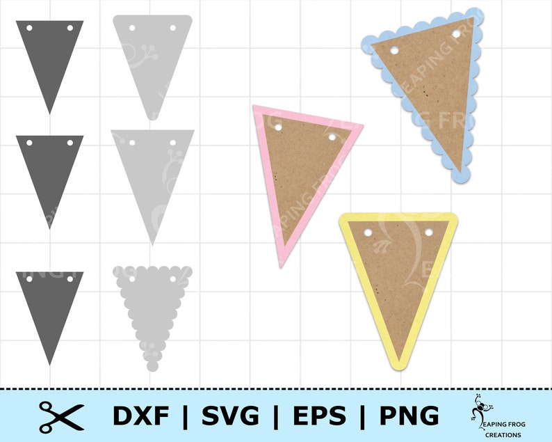 Bunting Banner SVG. Cricut Cut Files Silhouette. Flags SVG. - Etsy