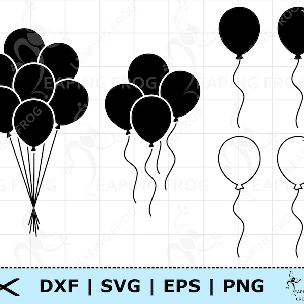 Balloons Svg - Etsy