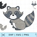 Cute Raccoon SVG. PNG DXF. Cricut Cut Files, Silhouette. Layered Files ...