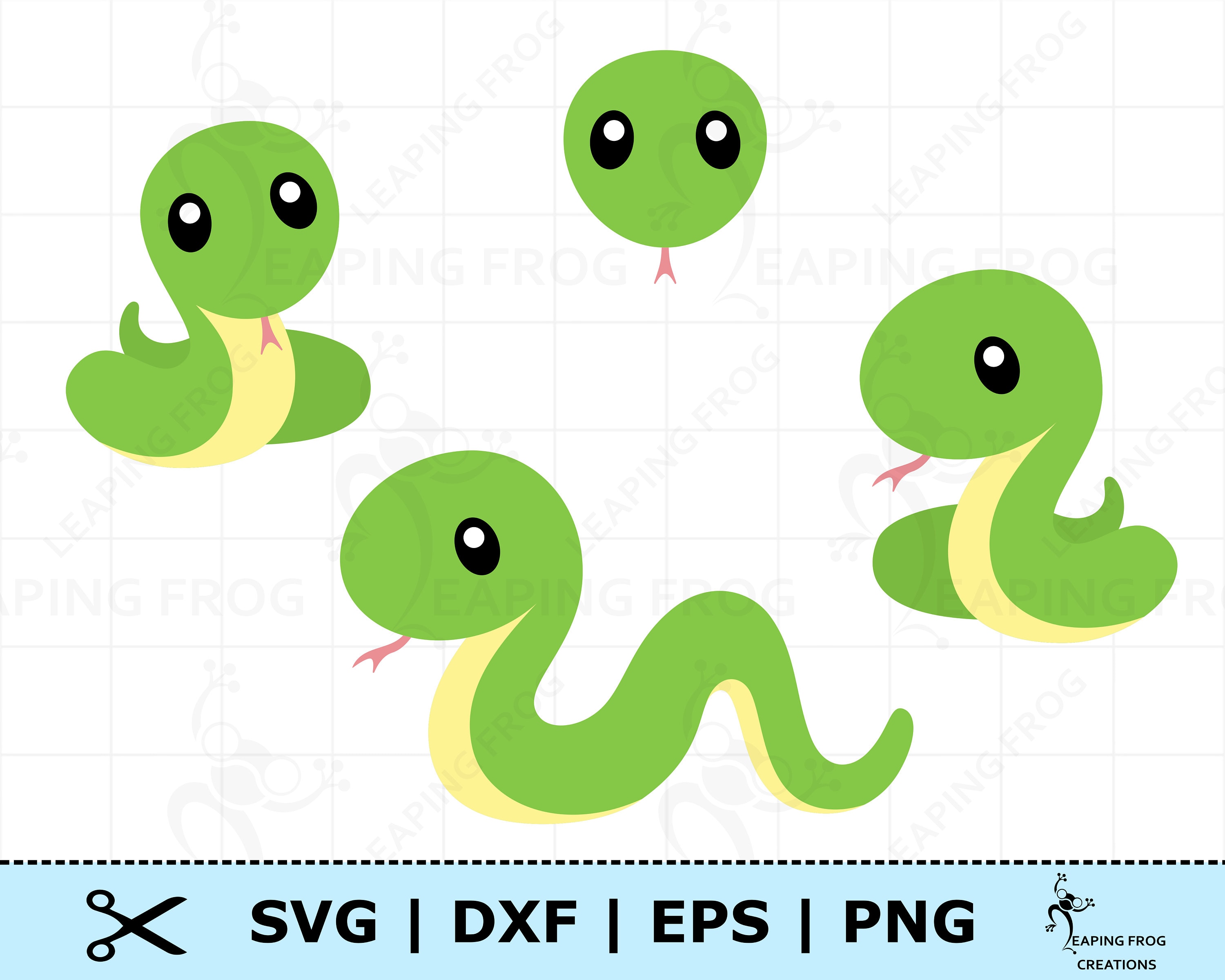 Snake SVG. Cricut cut files layered. Silhouette files. | Etsy