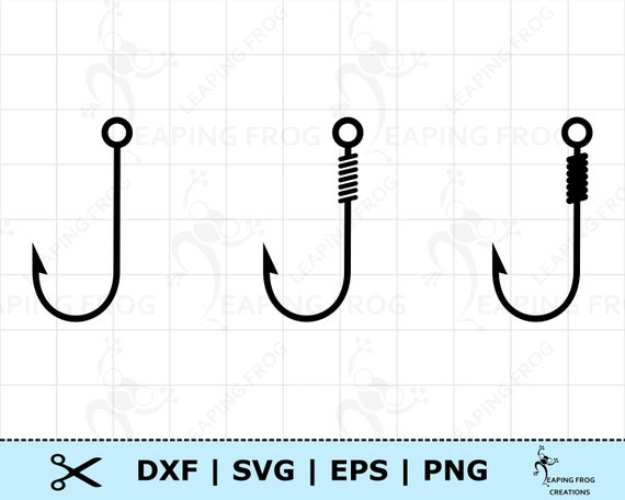Fish Hooks SVG. Fishing Clipart. Fishing Hooks Svg. Cricut Cut - Etsy ...