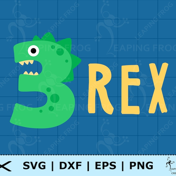 Three Rex Svg - Etsy