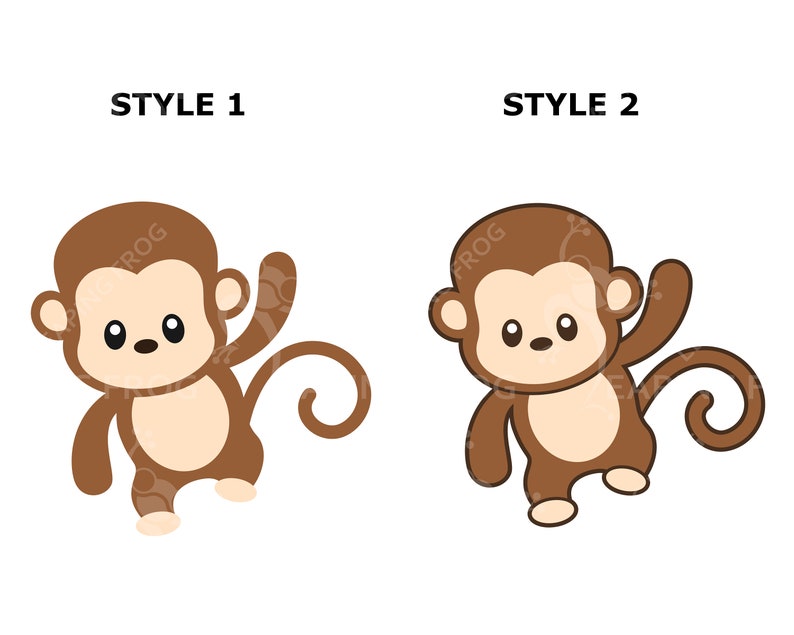 Cute Baby Monkey SVG. Monkey DXF. PNG. Cricut Cut Files | Etsy