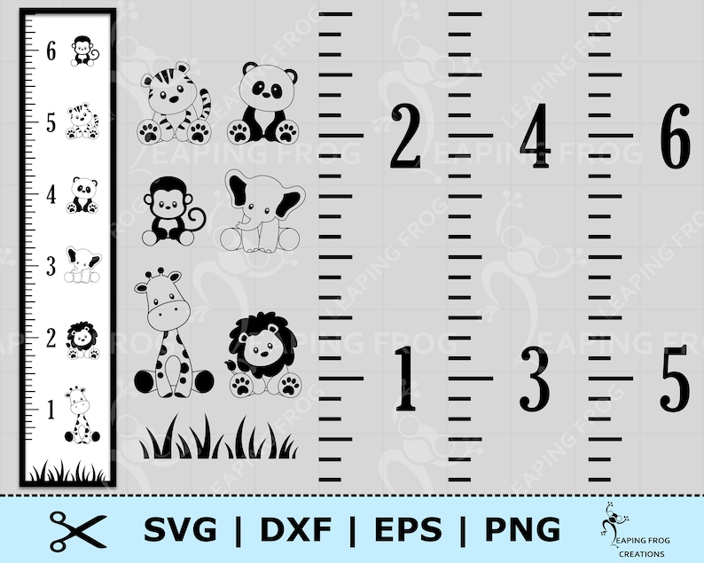 Growth Chart SVG. Cricut Cut Files Silhouette. With Cute - Etsy UK