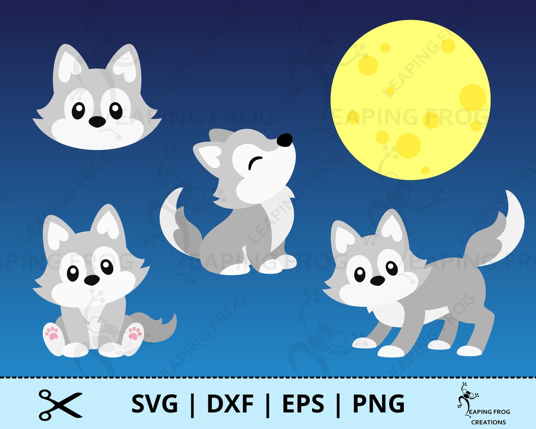 Wolf SVG. PNG. Cricut Cut Files, Layered. Silhouette. Sublimation ...