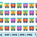 Train Alphabet SVG. Cricut Cut Files, Layered. Silhouette. Train Font ...