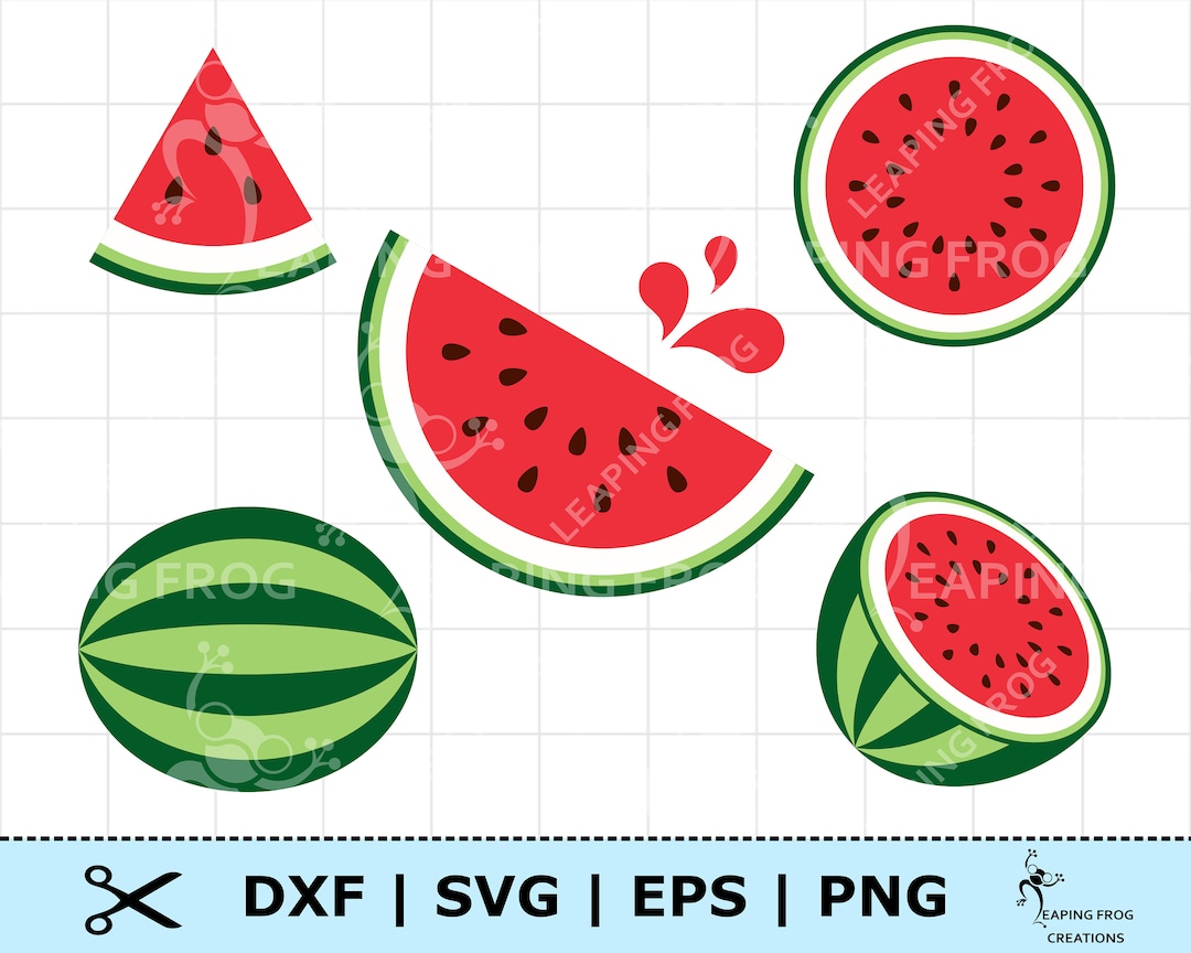 Watermelon SVG. Watermelon DXF. Watermelon Clipart. EPS Png. Watermelon ...