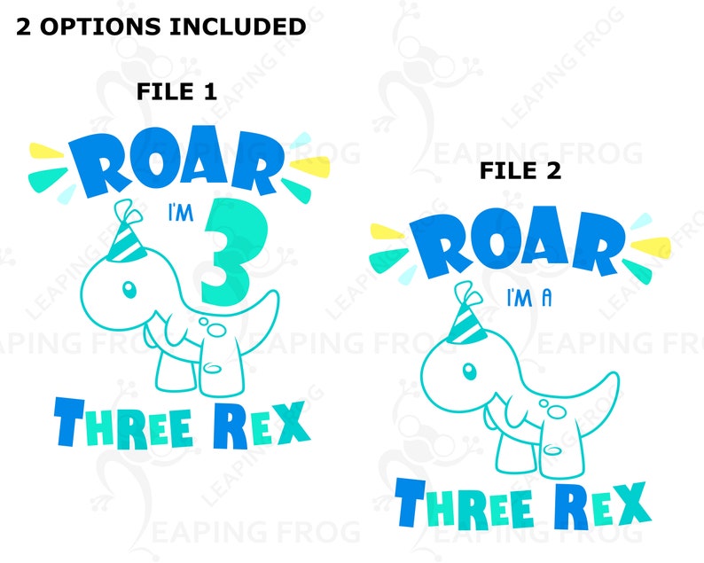 I'm A Three Rex SVG. PNG. Dinosaur Birthday Svg. Cricut - Etsy