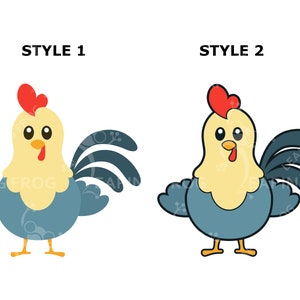 Rooster SVG. Chicken SVG. Cricut Cut Files, Layered Files. DXF Png Eps ...