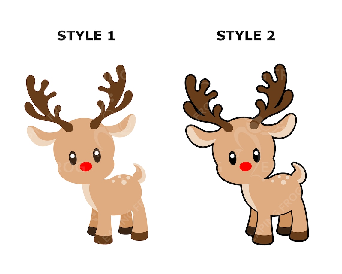 Rudolph SVG. PNG. Cricut Cut Files Layered Files. Silhouette - Etsy