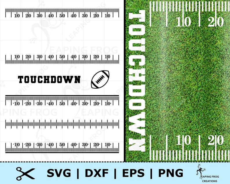 Yard Lines SVG. PNG. Football. Cricut Cut Files, Silhouette Files. DXF ...