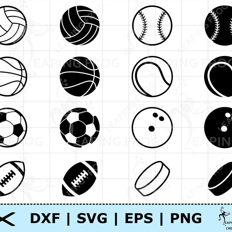 Sports Balls Svg - Etsy