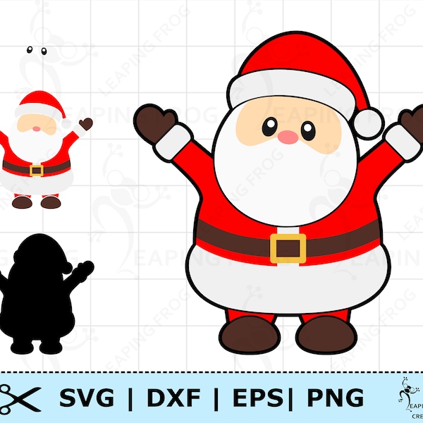 Santa Full Body Svg - Etsy