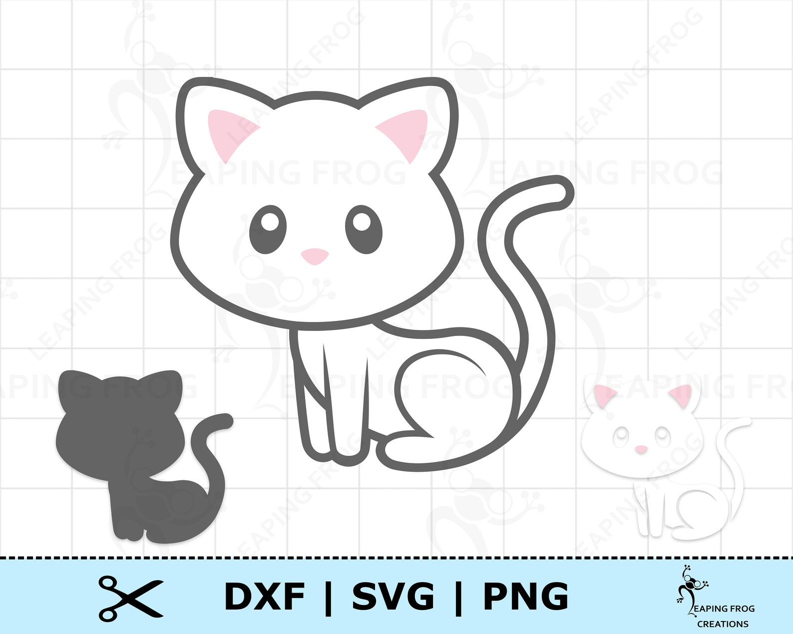 Cute Cat SVG PNG DXF. Layered & Whole Image. Digital Download | Etsy