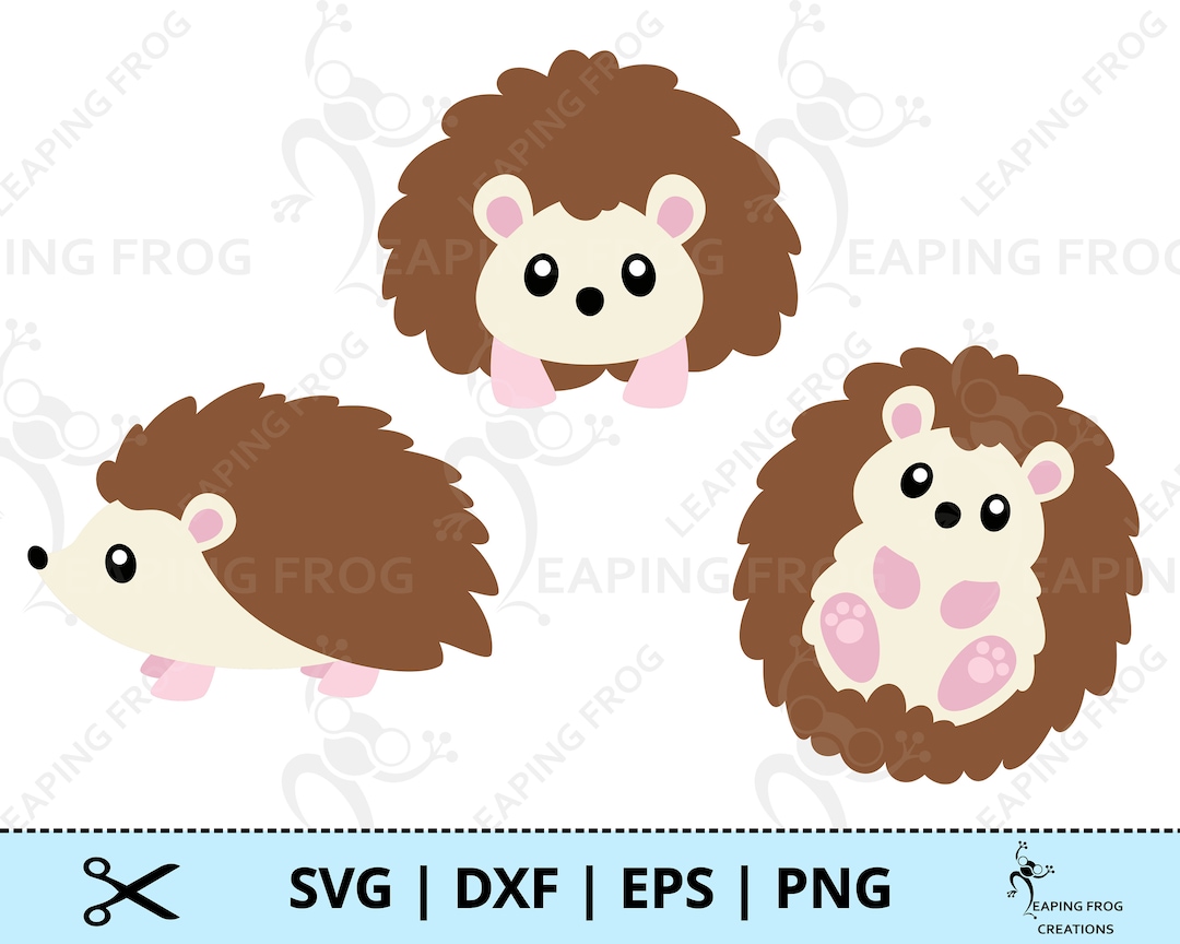 Hedgehog SVG. PNG. Cricut Cut Files, Layered. Silhouette Files ...