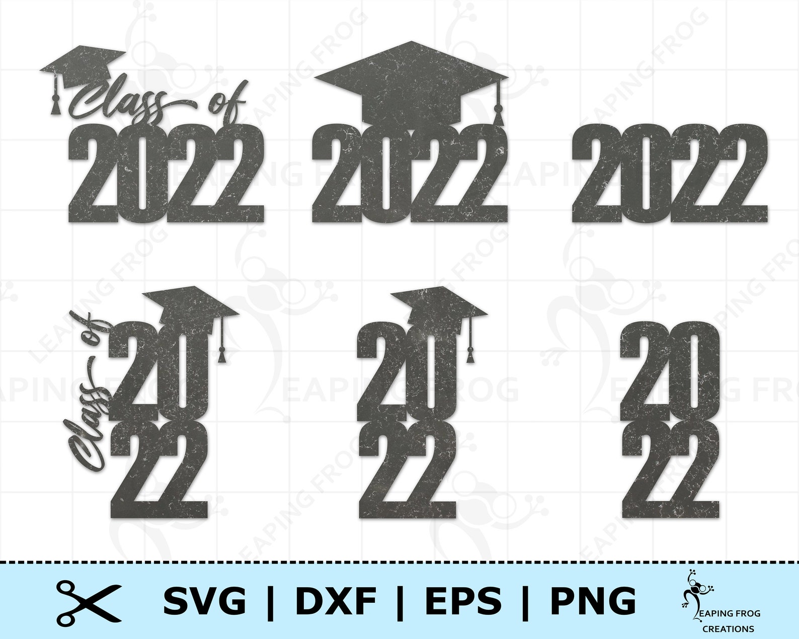 Graduation Caps SVG. PNG. 2022. Cricut Cut Files, Silhouette Files ...