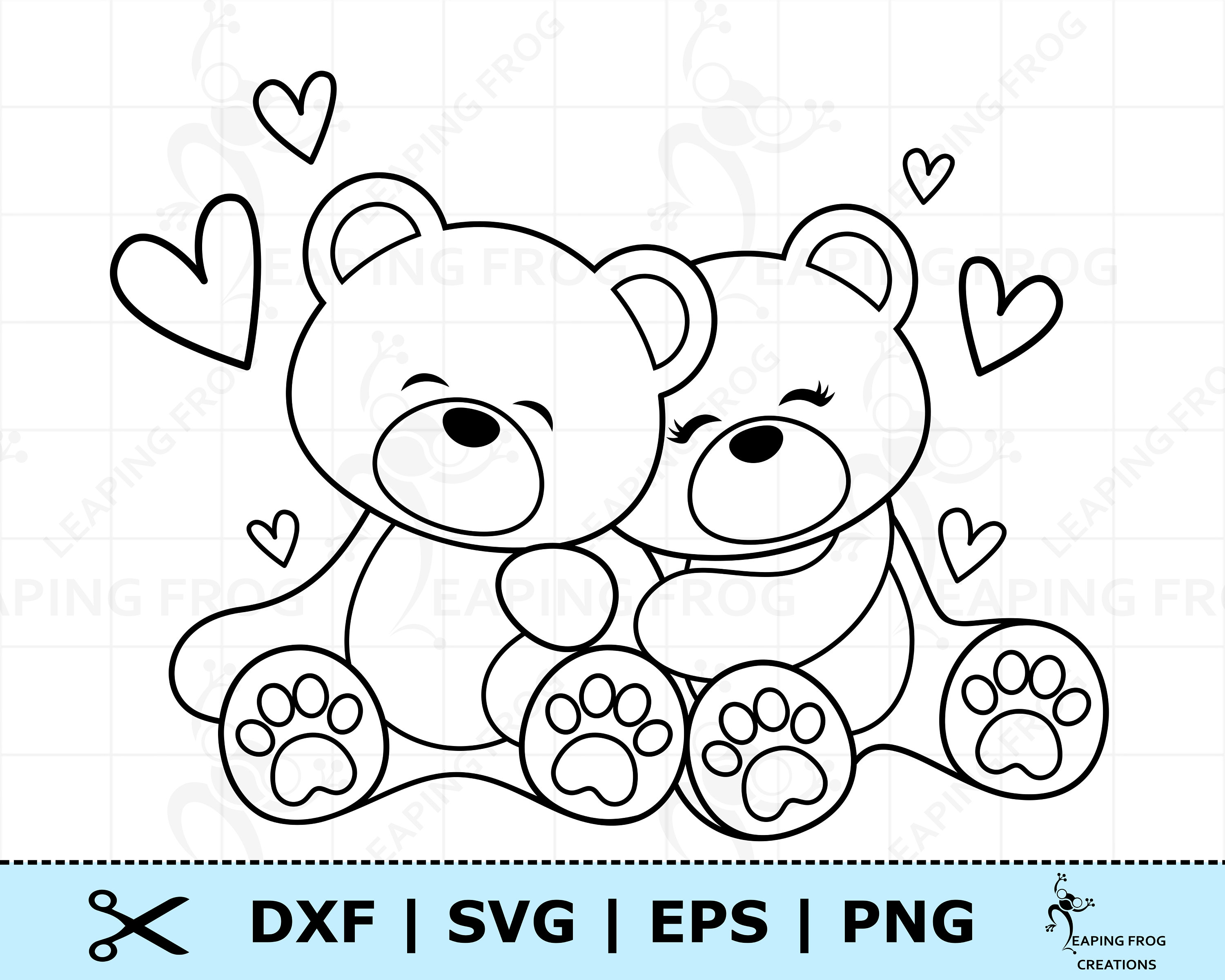Teddy Bear SVG. Bear Couple Svg. Valentine's Day Svg. - Etsy Canada
