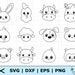 Cute Cow SVG PNG DXF Eps. Layered & Whole Image Digital Download ...