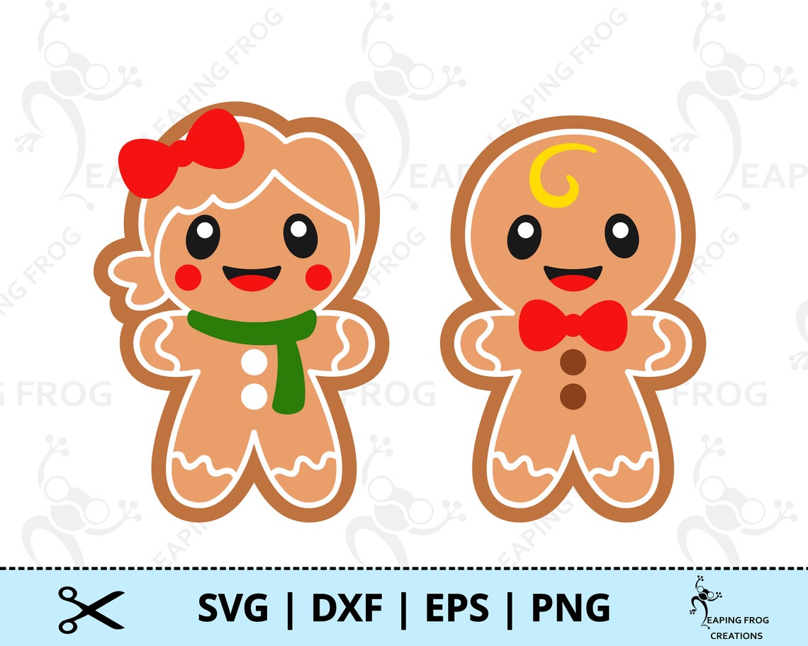 Gingerbread Cookies SVG. PNG. Cricut Cut Files Silhouette - Etsy