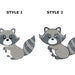 Cute Raccoon SVG. PNG DXF. Cricut Cut Files, Silhouette. Layered Files ...