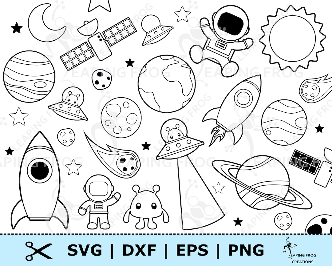 Planets SVG. PNG. Cricut Cut Files. Silhouette Files. Space, Solar ...
