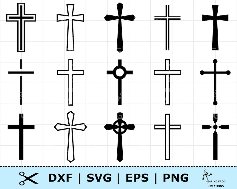 Cross SVG. Cricut cut files layered. Silhouette. Crosses SVG. | Etsy