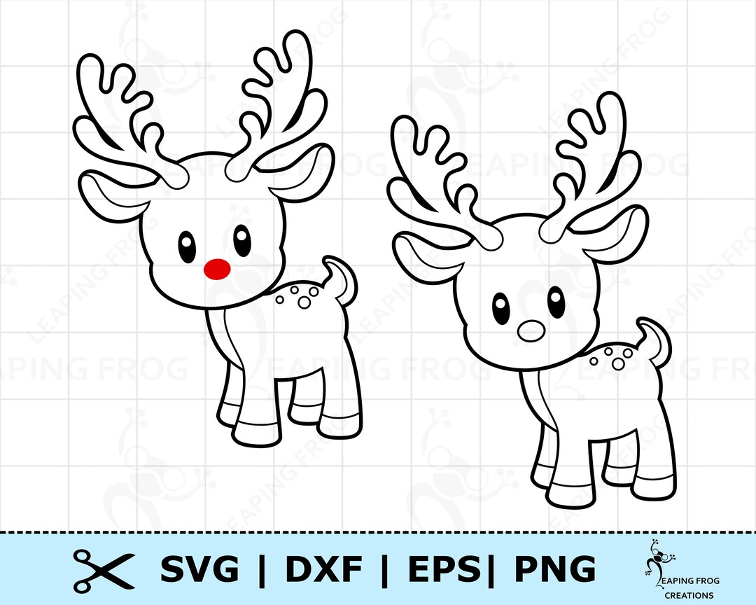 Rudolph SVG. PNG. Cricut Cut, Layered Files. Silhouette Files ...