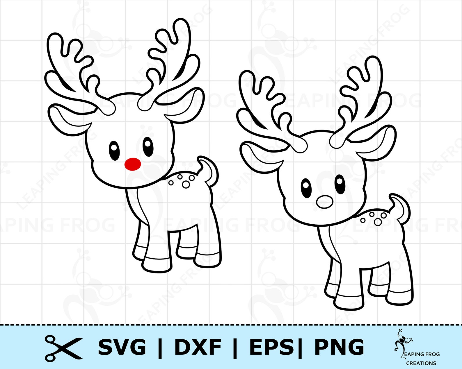 Rudolph SVG. PNG. Cricut Cut, Layered Files. Silhouette Files ...