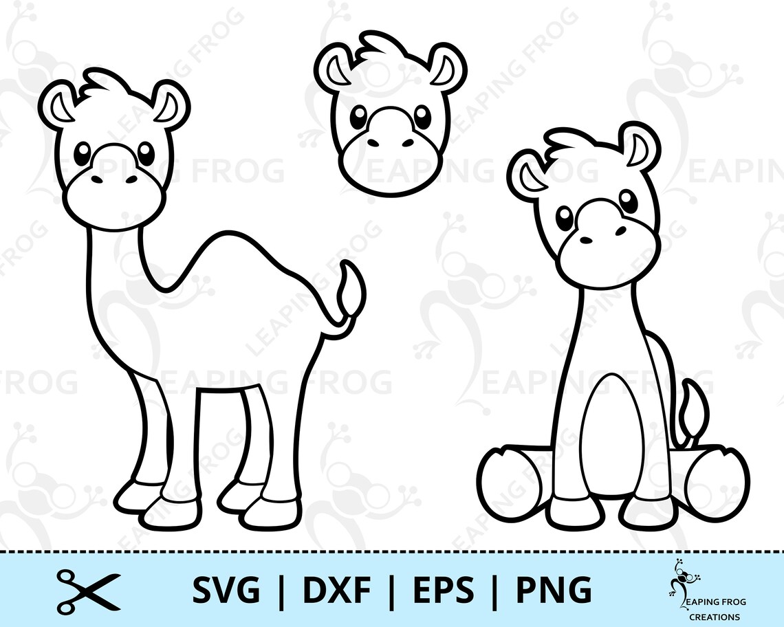 Camel SVG. PNG. Cut Files. Outline. Stencil. Cricut - Etsy