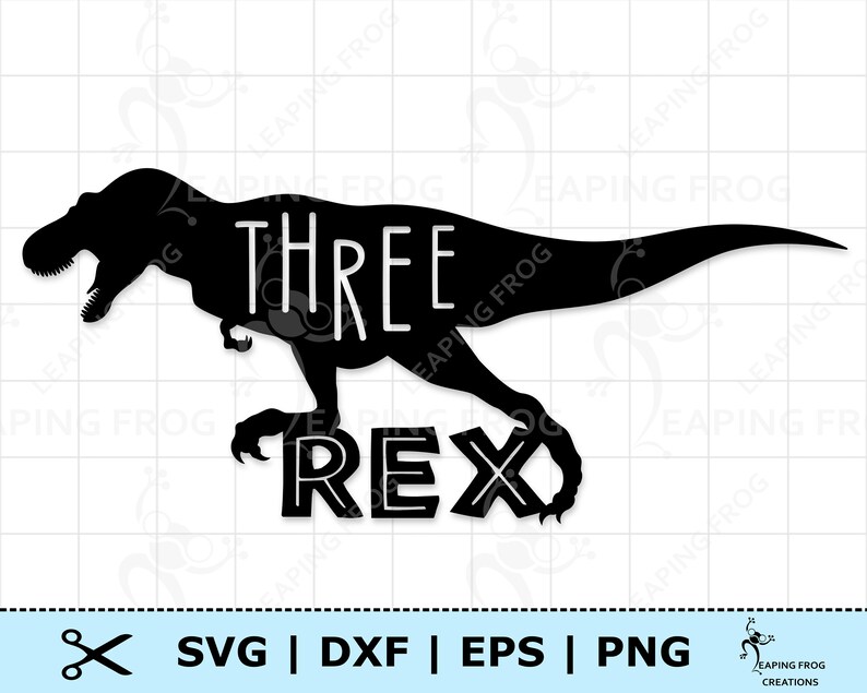 Three Rex SVG. Dinosaur Birthday Svg. Cricut Cut Files - Etsy