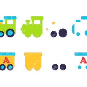 Train Alphabet SVG. Cricut Cut Files, Layered. Silhouette. Train Font ...