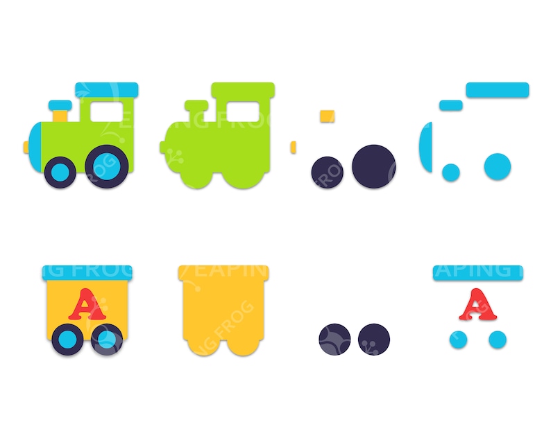 Train Alphabet SVG. Cricut Cut Files, Layered. Silhouette. Train Font ...