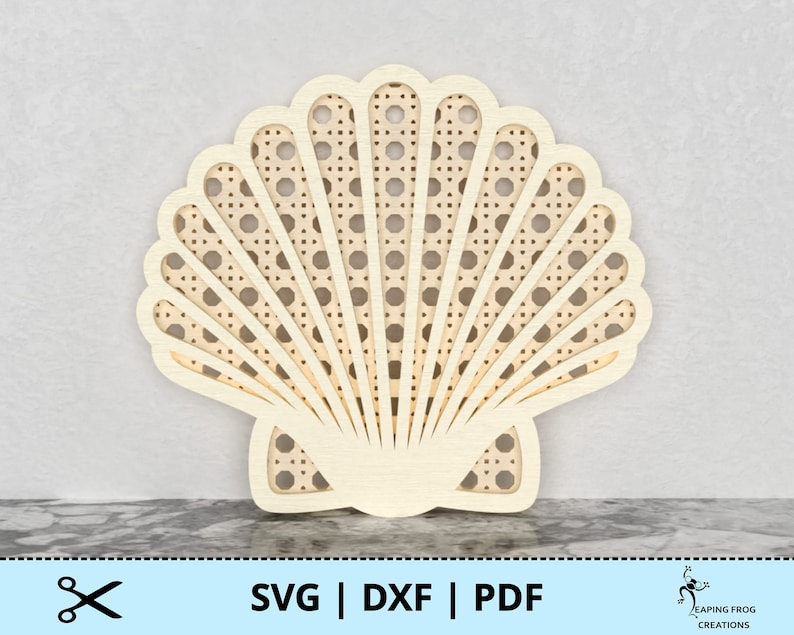 Rattan Seashell SVG. for Laser Glowforge Etc. DXF PDF. - Etsy
