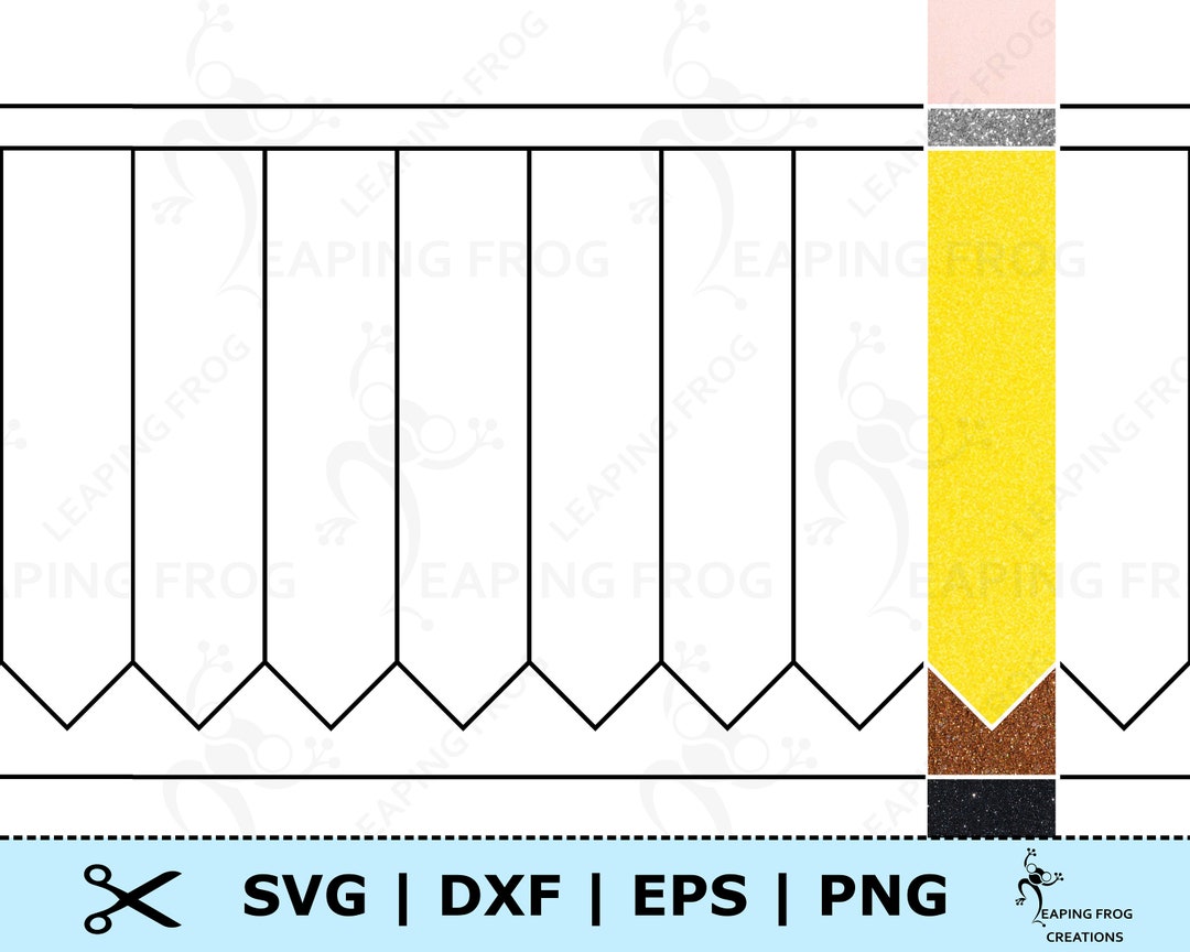 Pencil SVG. PNG. Pattern. Seamless / Tiling. Cricut Cut Files, Layered ...