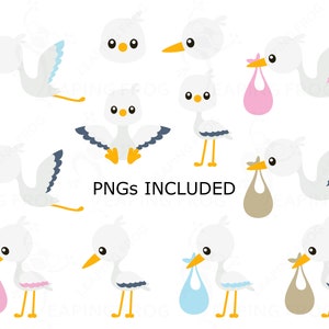 Stork SVG. Bundle, Set. Cricut Cut Files, Layered Files. Silhouette ...