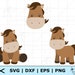 Cow SVG PNG. Cricut Cut Files, Silhouette Files. Outline, Stencil. Farm ...