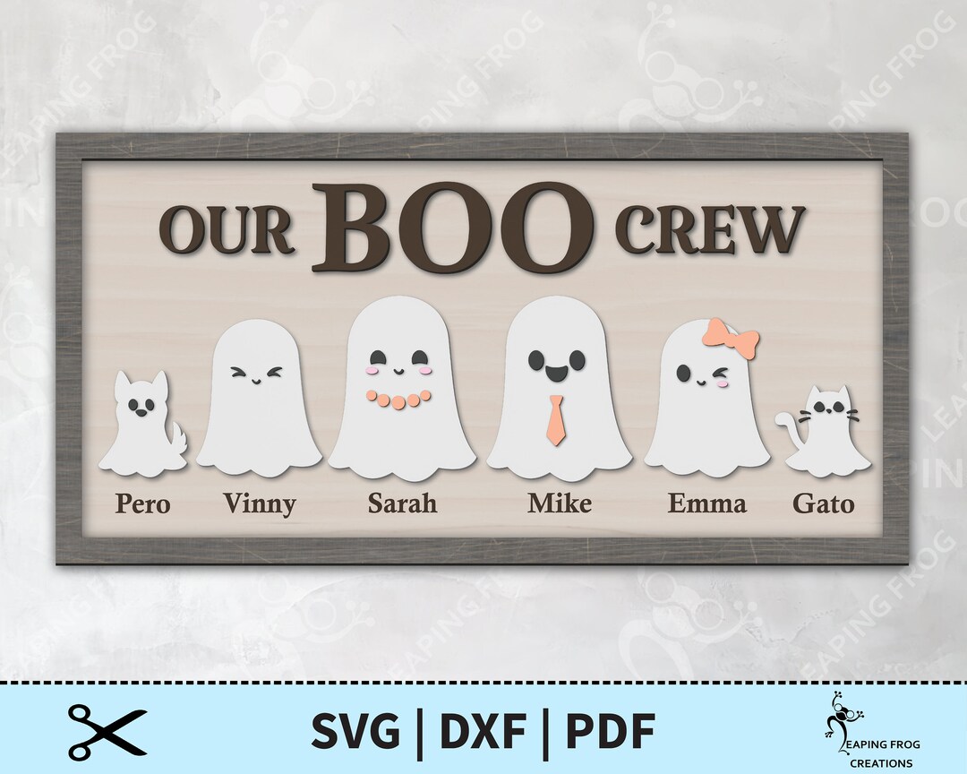 Ghost Family SVG. for Laser, Glowforge, Etc. Cut, Score, Engrave ...