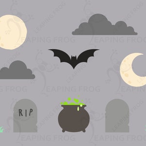 Halloween SVG. PNG. Cricut Cut Files, Layered Files. Silhouette Files ...