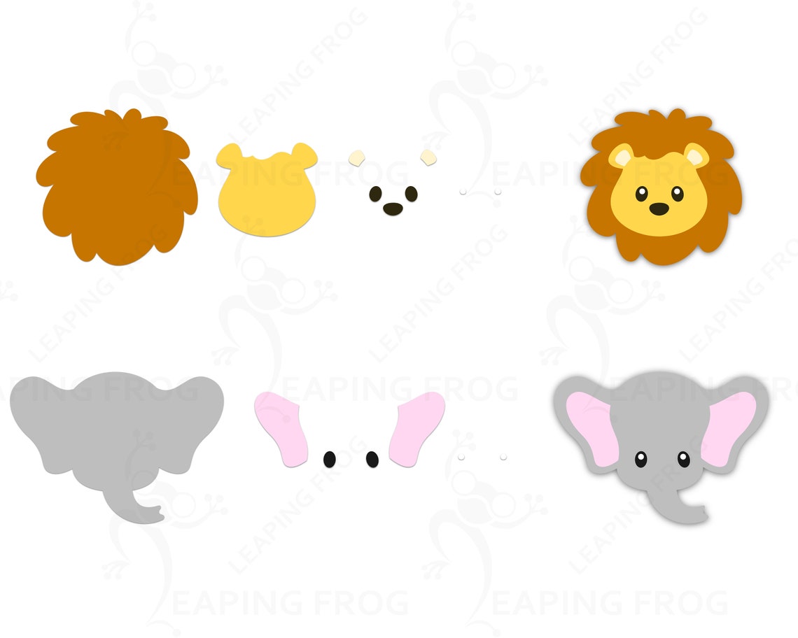 Dschungel Tiere SVG Set. Safari Tiere SVG. Cricut - Etsy Schweiz