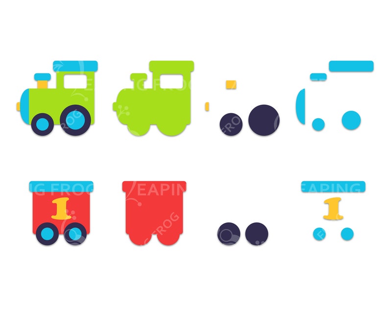 Train Numbers SVG. Cricut Cut Files Layered. Silhouette. - Etsy