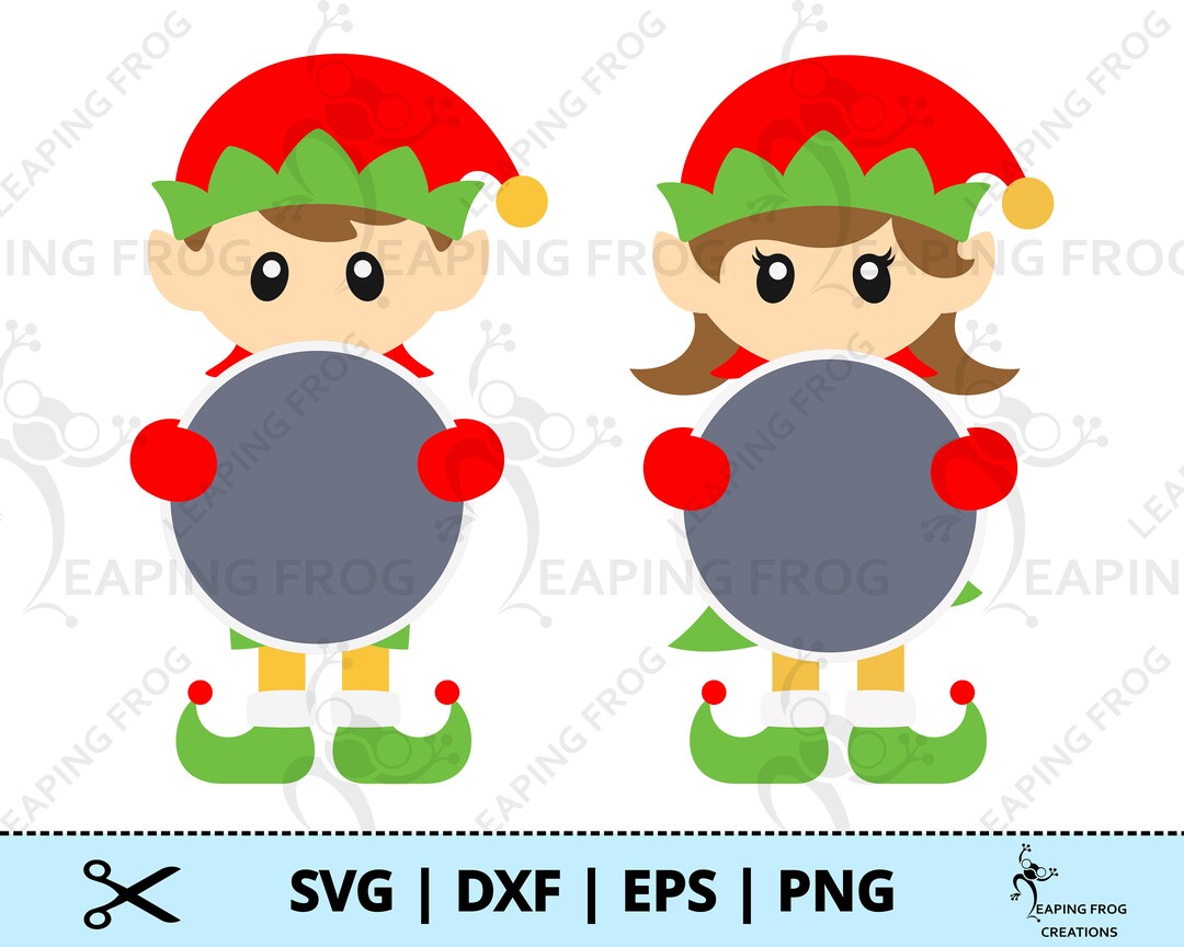 Elf SVG. PNG. Girl, Boy. Cricut Cut, Layered Files. Sublimation. Print ...