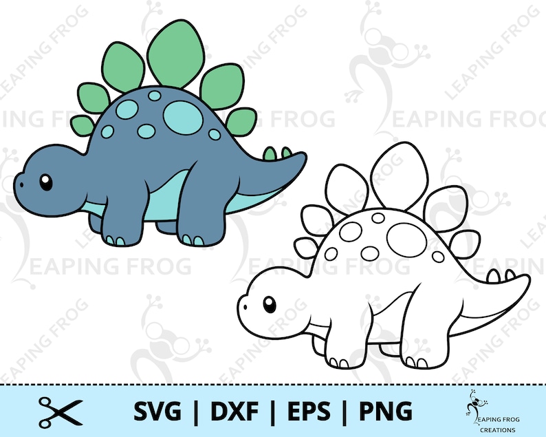 Stegosaurus SVG. PNG. Dinosaur Cricut Cut Files Layered. - Etsy