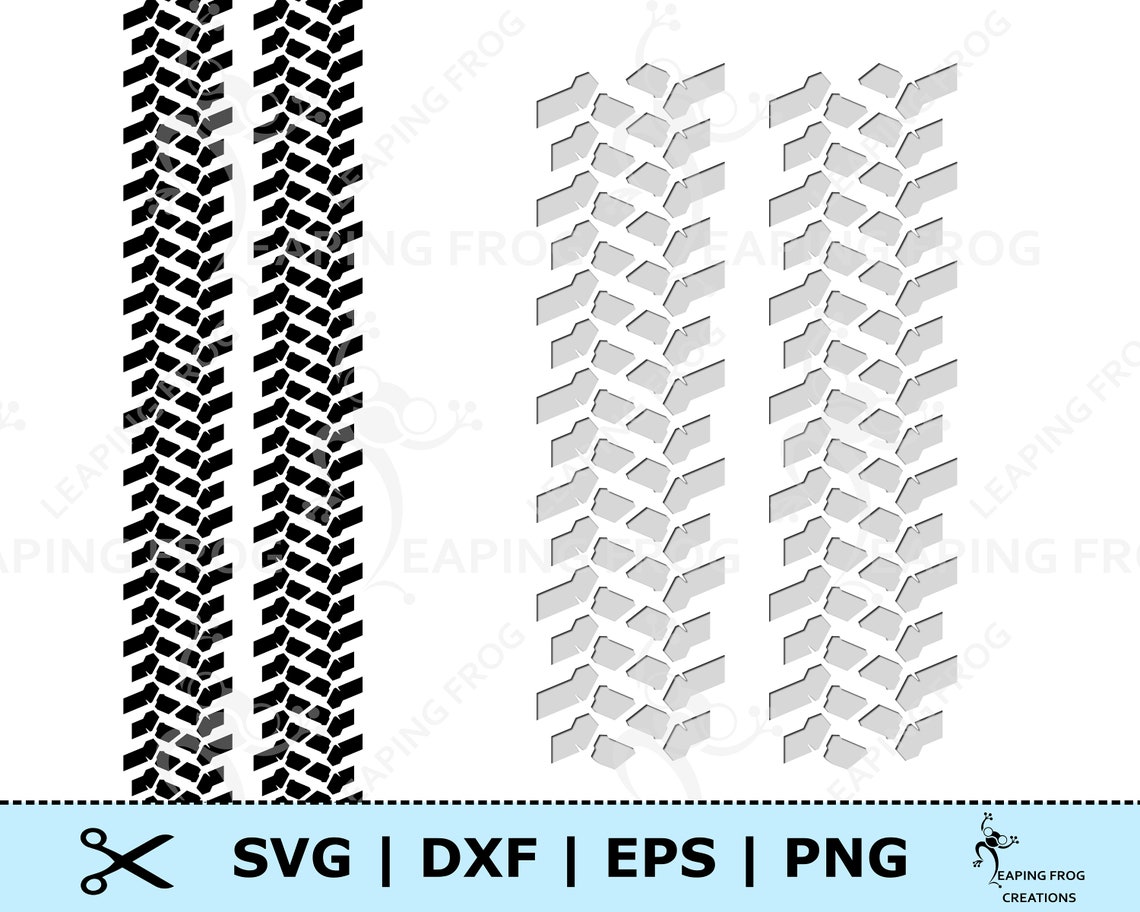 Tire Track SVG. PNG. Cricut Cut Files Silhouette Files. | Etsy
