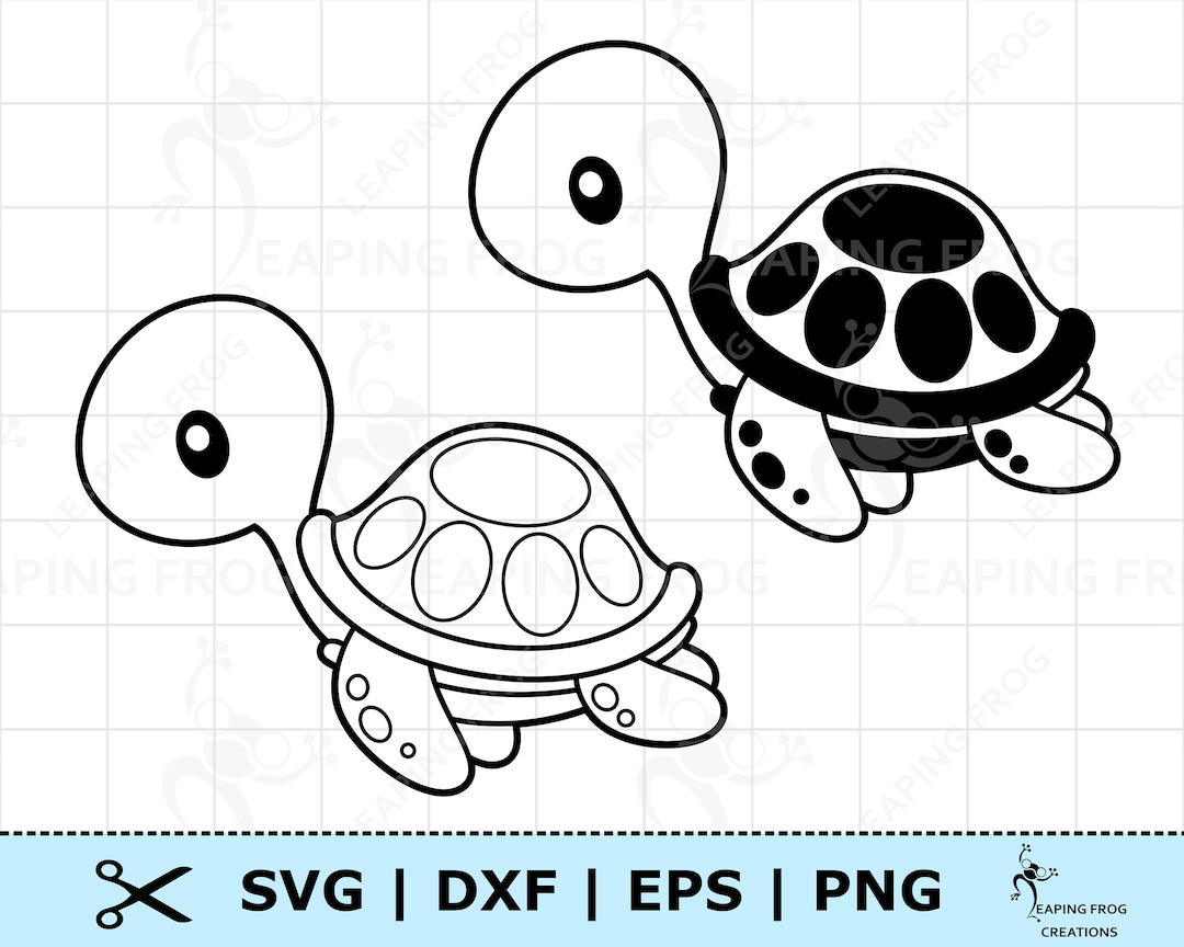 Baby Sea Turtle Clip Art Black And White