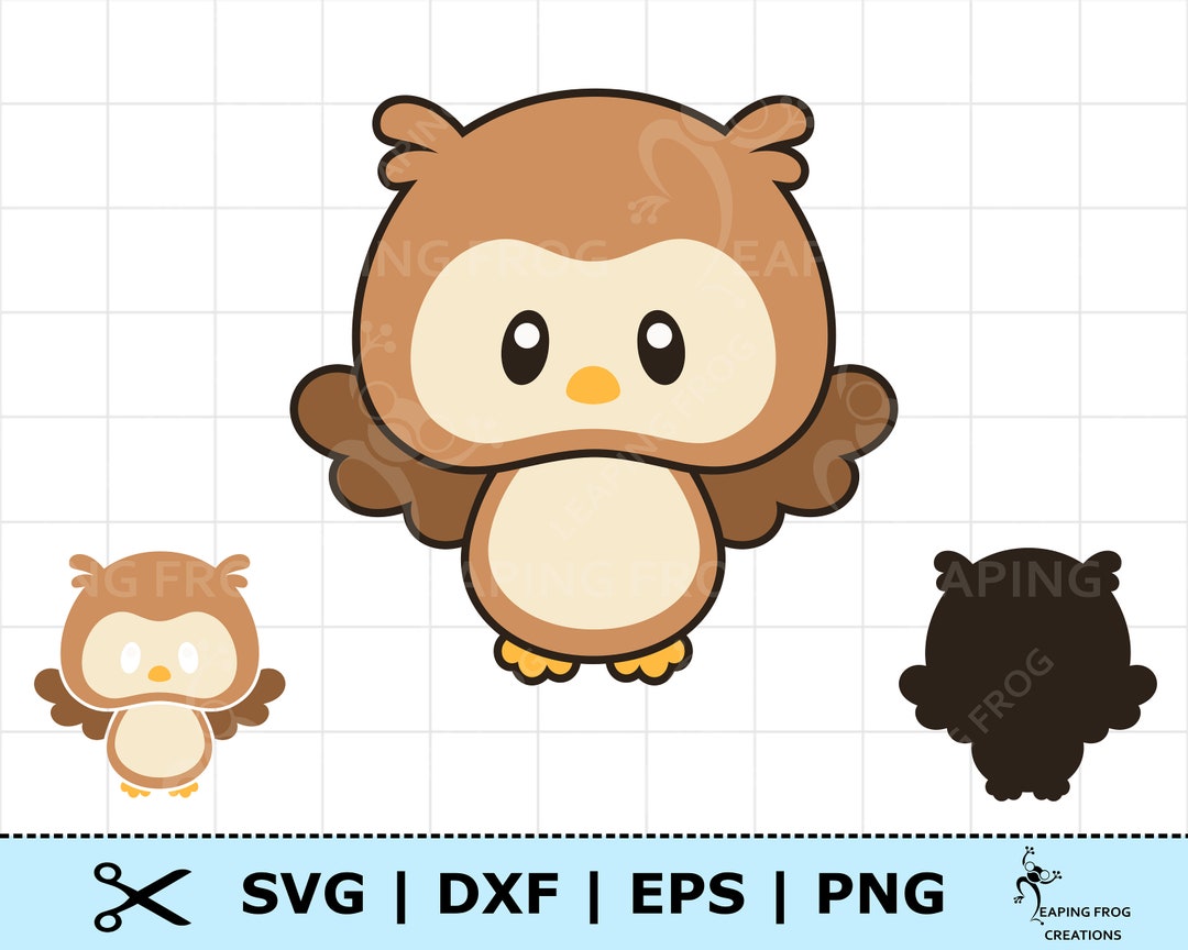 Owl SVG. Whole Image & Cricut Cut Files, Layered. Silhouette. Owl DXF ...