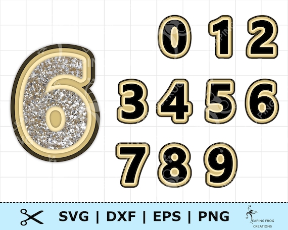 Layered Numbers SVG. PNG. Cricut Cut Files Silhouette Files. | Etsy