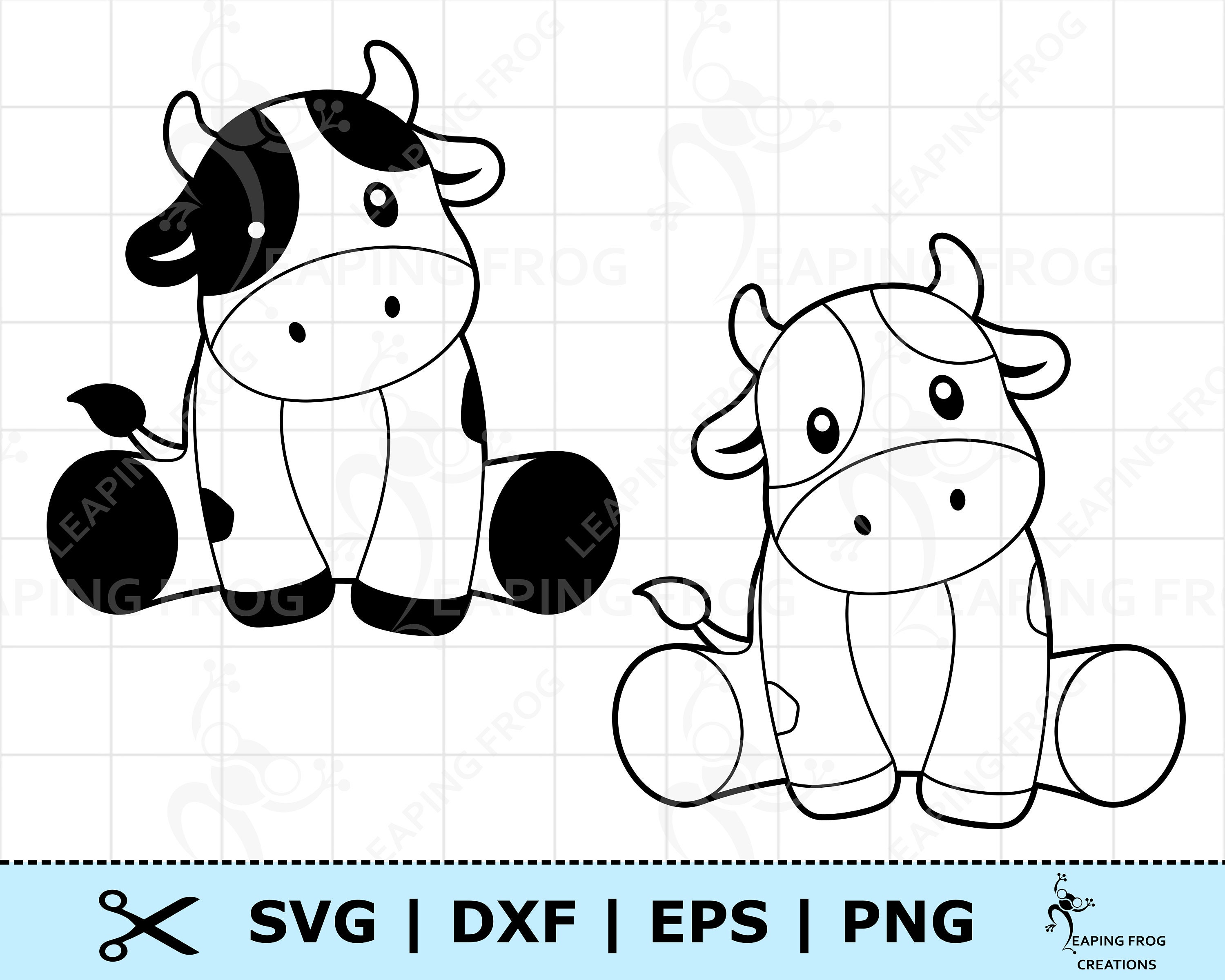 Cow SVG PNG. Cricut Cut Files Silhouette Files. Outline - Etsy Australia
