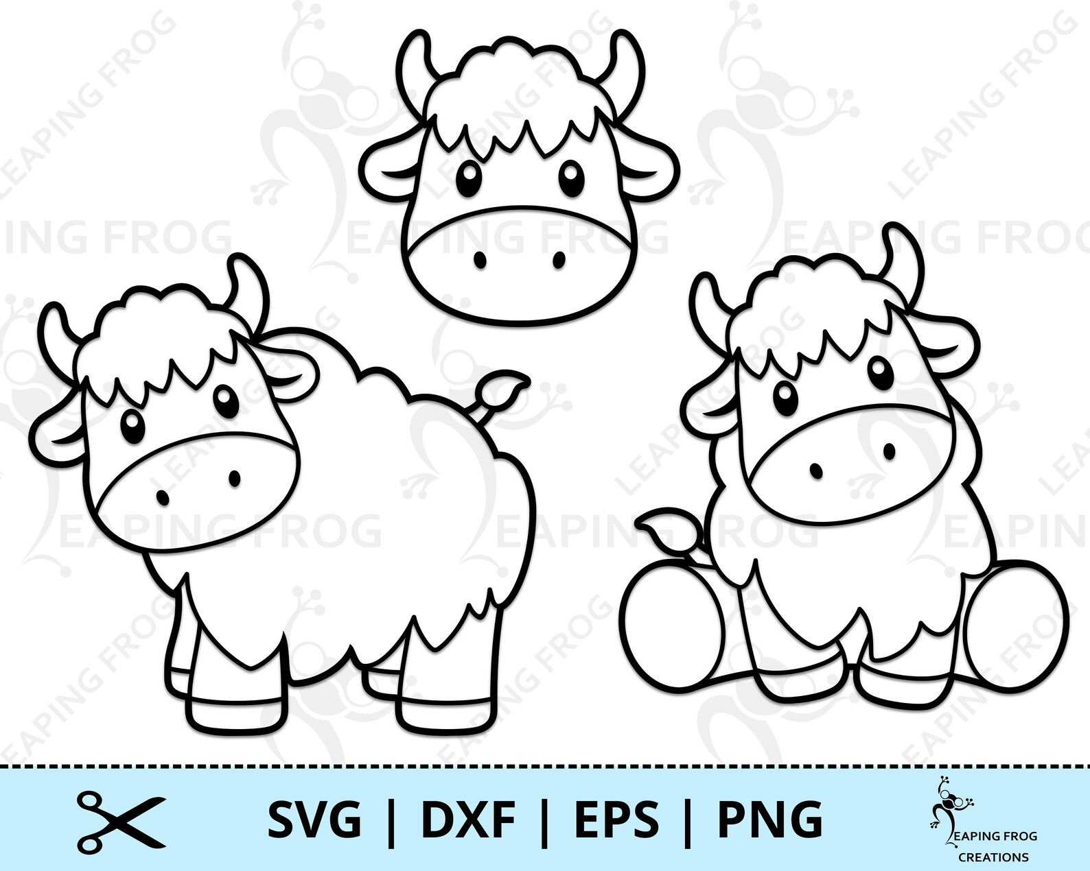 Yak SVG. PNG. Cricut Cut Files Layered. Silhouette. Outline - Etsy