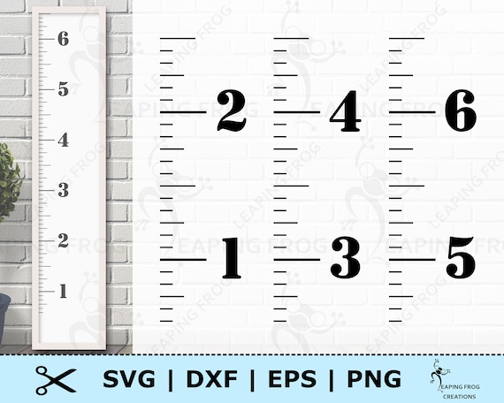 Printable Ruler Growth Chart For Numbers And Lines Growth Chart Ruler
